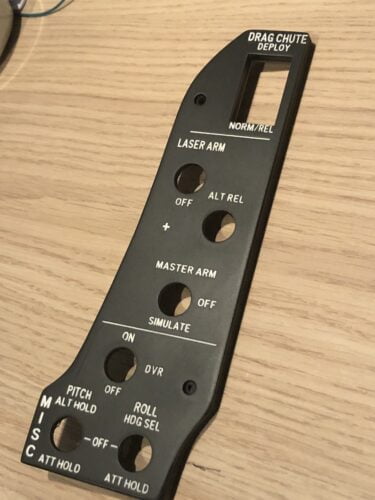 F16 (replica) Misc panel MLU - JaHeLi Simulator